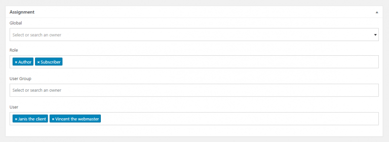 Additional owner types - WP Customer Area