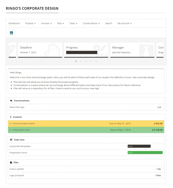 Projects - WP Customer Area